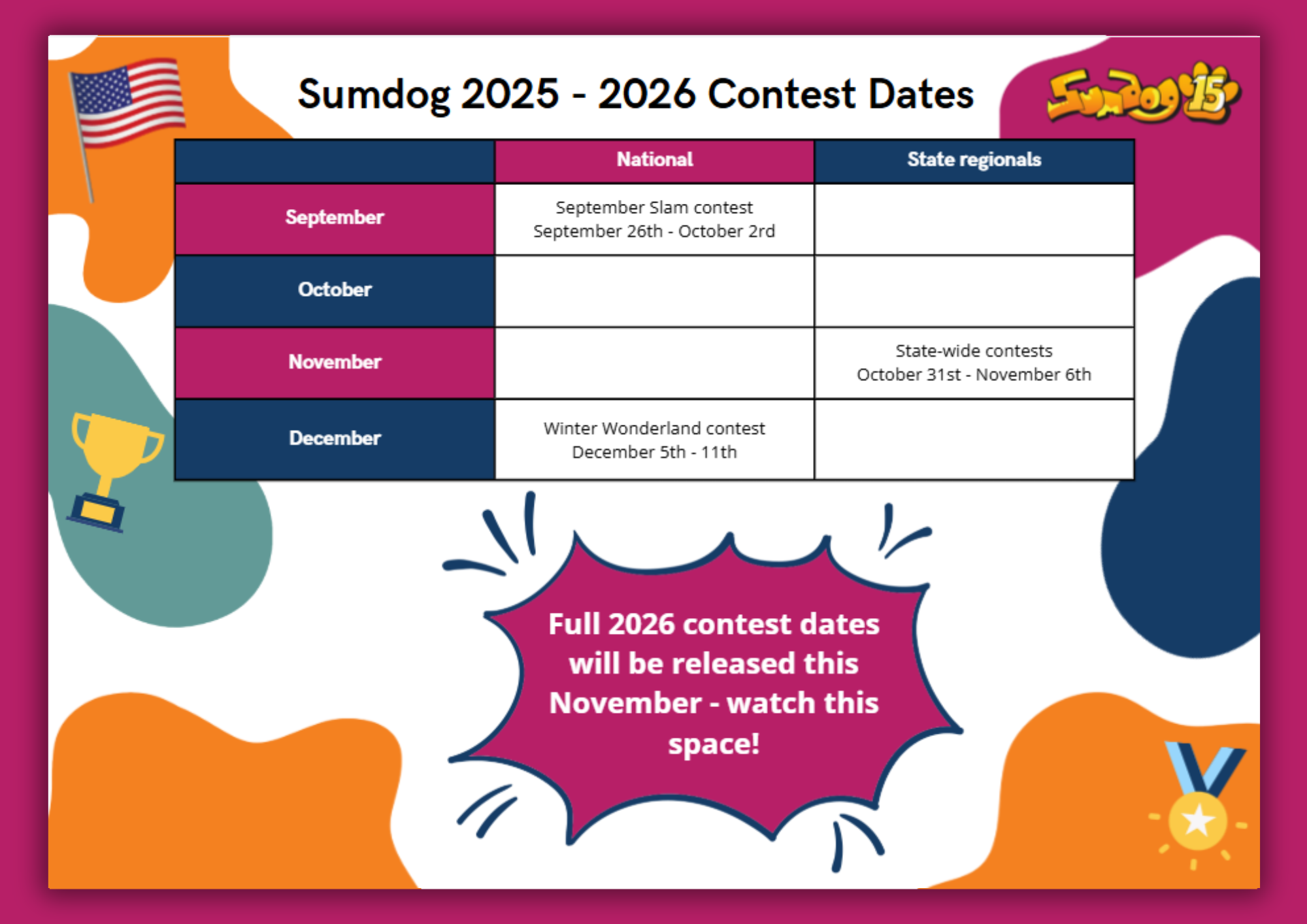 Sumdog Math Contests | Enter now